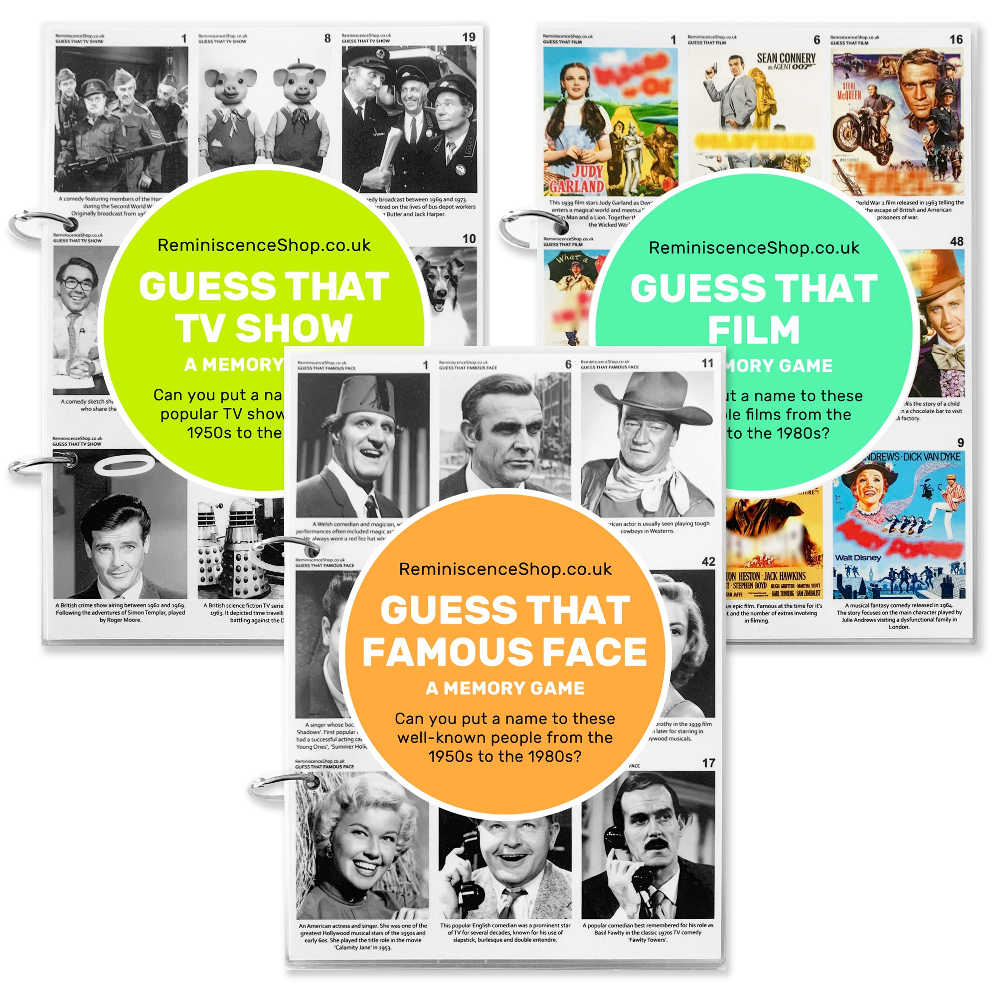 3 x 'Guess That' Memory Game Activity Card Sets – Reminiscence Shop
